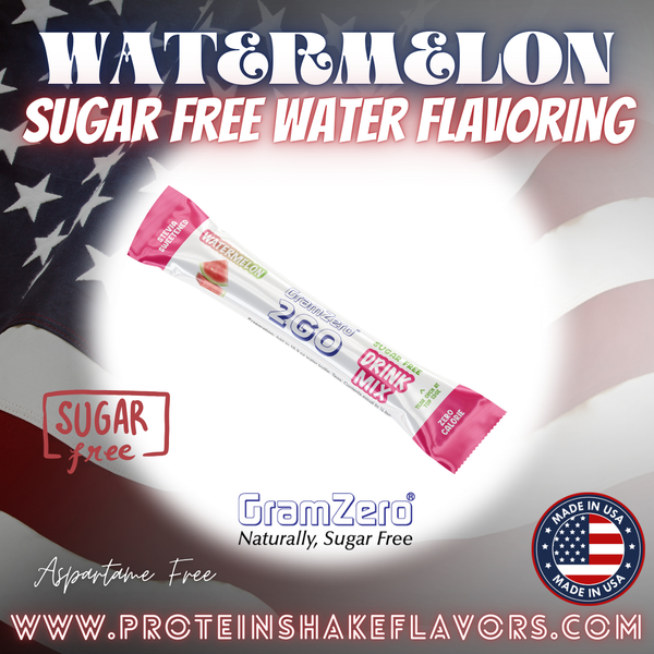 Sugar Free Water Flavor Packets: WATERMELON 🍉 Powdered Flavoring Witho ...